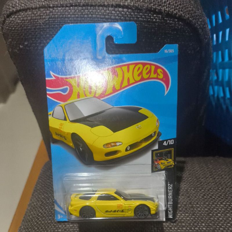 Jual Hot Wheels 95 Mazda RX7 RX 7 FD FD3S Kuning Nightburnerz | Shopee ...