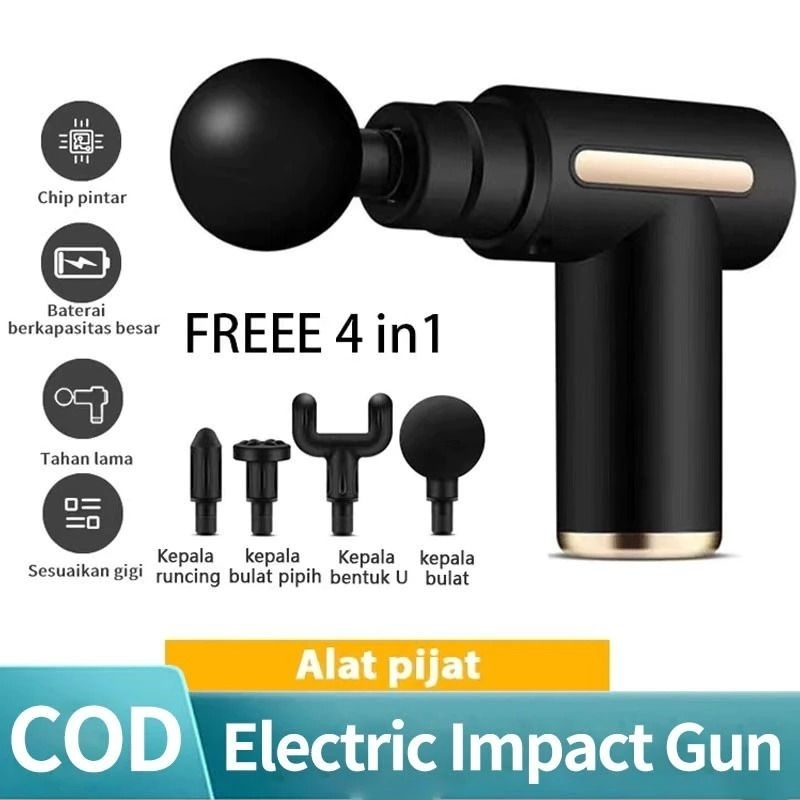 Jual alat pijat otot elektrik massage gun alat terapi getar alat ...