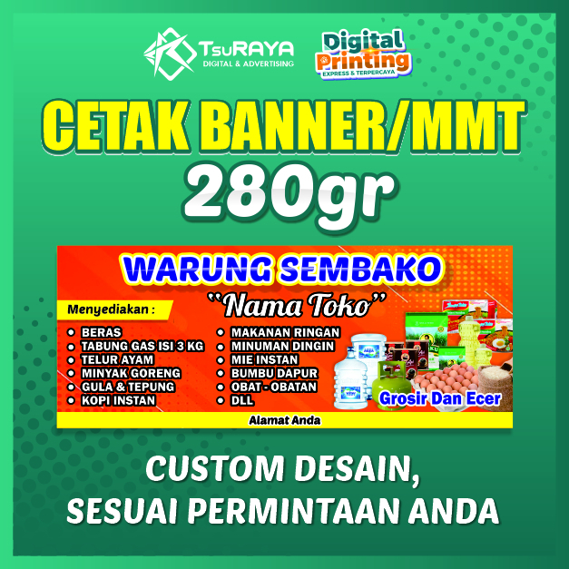 Jual Custom Mmt Banner Spanduk Print Banner Baliho Backdrop F 280 High ...