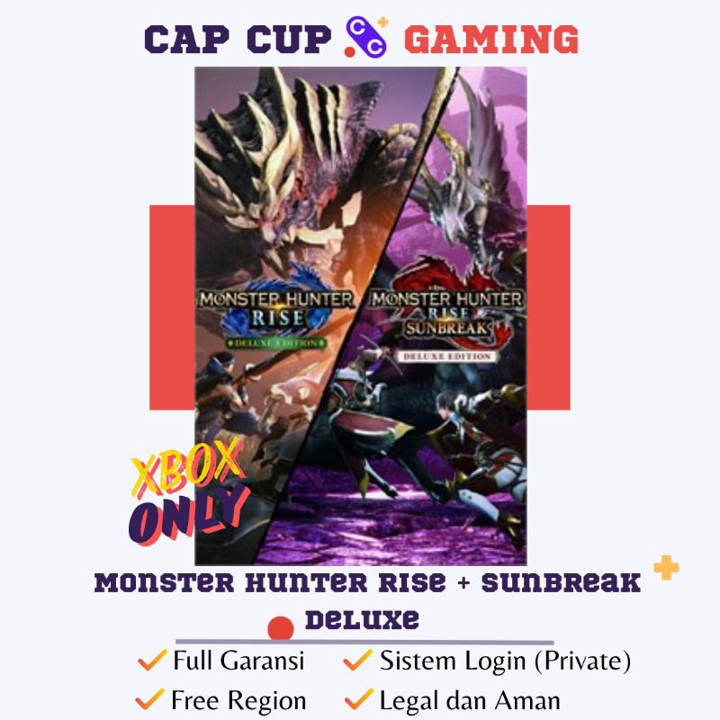 Jual [Cap Cup Store] (Xbox Game) Monster Hunter Rise + Sunbreak Deluxe ...