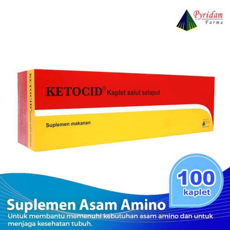 Jual Ketocid Box / 100 Kaplet - Salut Selaput Suplemen Asam Amino ...
