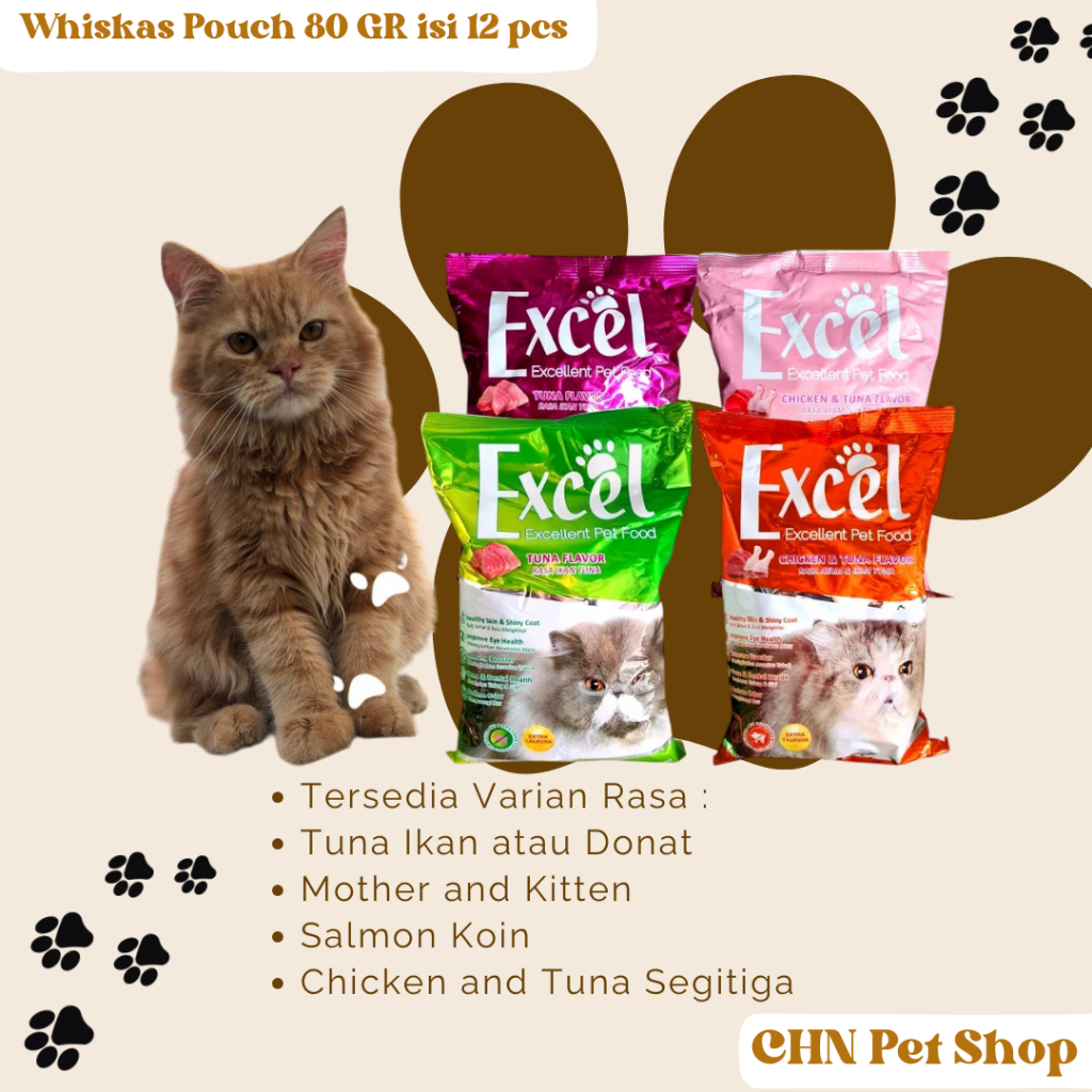 Jual EXCEL CAT FOOD 500GR Makanan Kering Kucing | Cat Dry Food | Fresh ...