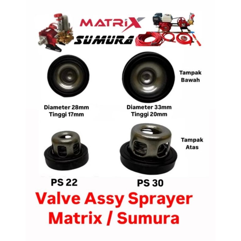 Jual Valve Assy Sprayer Matrix PS22 PS30 STAINLESS VALVE | Shopee Indonesia