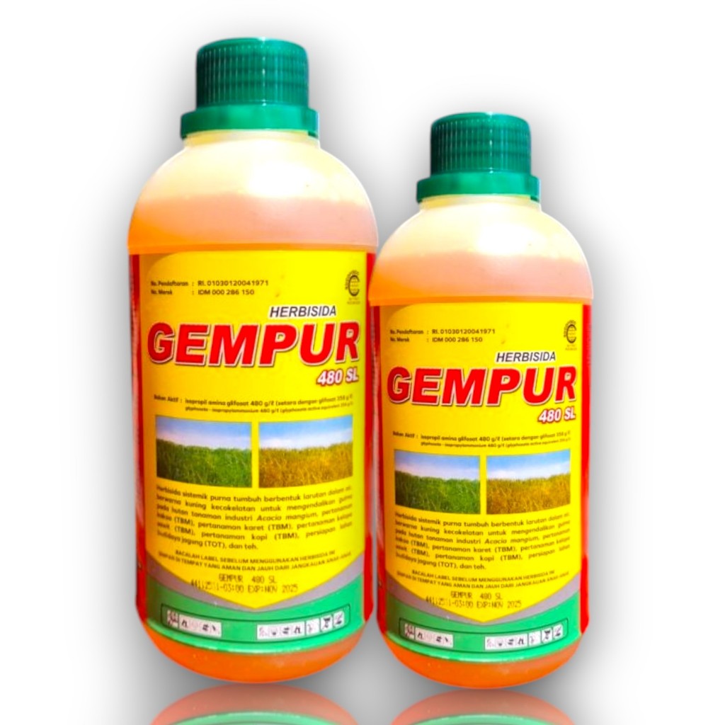 Jual GEMPUR 480 SL Herbisida Sistemik Pembasmi Rumput & Gulma Kemasan ...