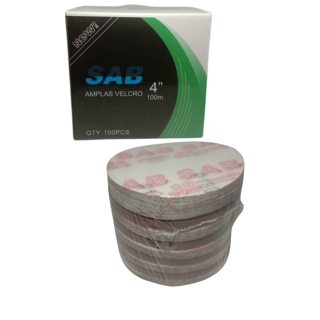 Jual Amplas Velcro Bulat SAB Satu Dus (100 pcs ) Grid 40/60/80/100/120 ...