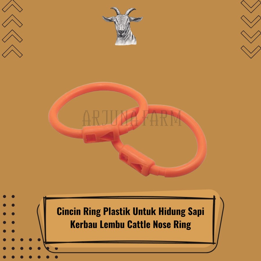 Jual Cincin Hidung Bull Ring Plastik Sapi Bull Ring Sapi Lembu Kerbau ...