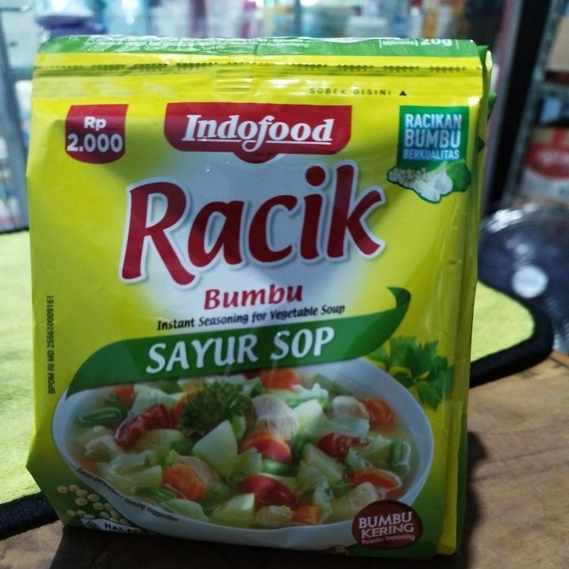 Jual Indofood RaciK Bumbu Sayur Sop Renceng (isi 10pcs) | Shopee Indonesia