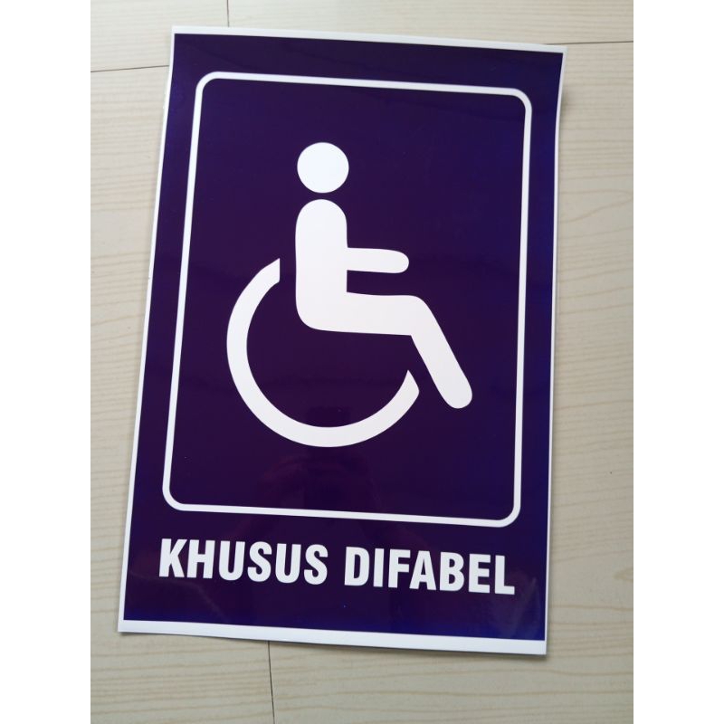 Jual Stiker tanda kursi/tempat khusus difabel | Shopee Indonesia