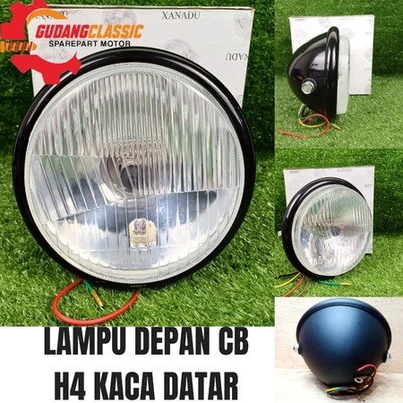 Jual Reflektor Refil Lampu CB Pesek Kaca Datar H4 Model Autopal Set ...
