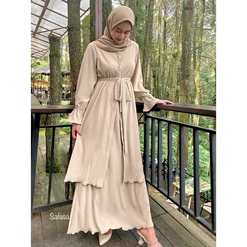 Jual Safasa - Lily Set Knit Pleats | One Set Tunik | Rok Tunik | Skirt ...