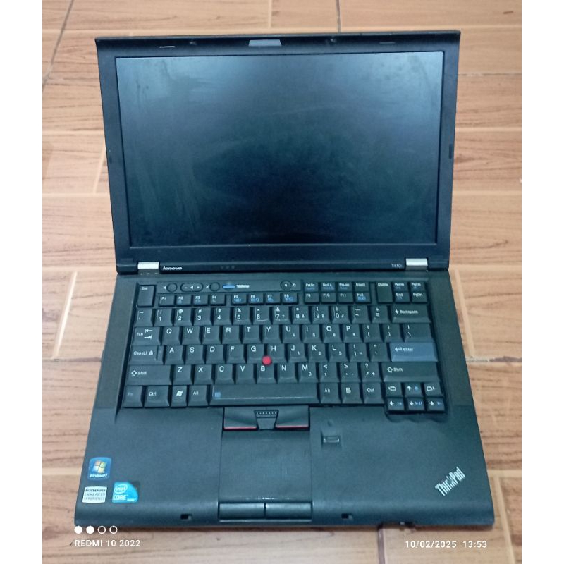 Jual Laptop Lenovo ThinkPad T410i Intel core i5 kondisi MATOT tidak ada ...