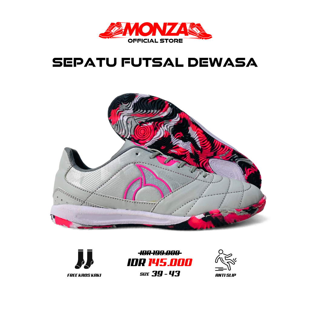 Jual Monza Official - Sepatu Futsal Dewasa Ortuseight Jogo Sala Abu ...
