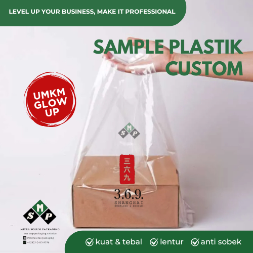 Jual SAMPLE PLASTIK CUSTOM / SAMPLE PLASTIK SABLON / SABLON PLASTIK ...