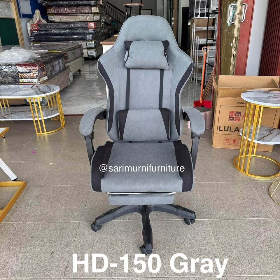 Jual Kursi Gaming HD-150 Grey/Kursi Kantor/Kursi Meja Belajar | Shopee ...