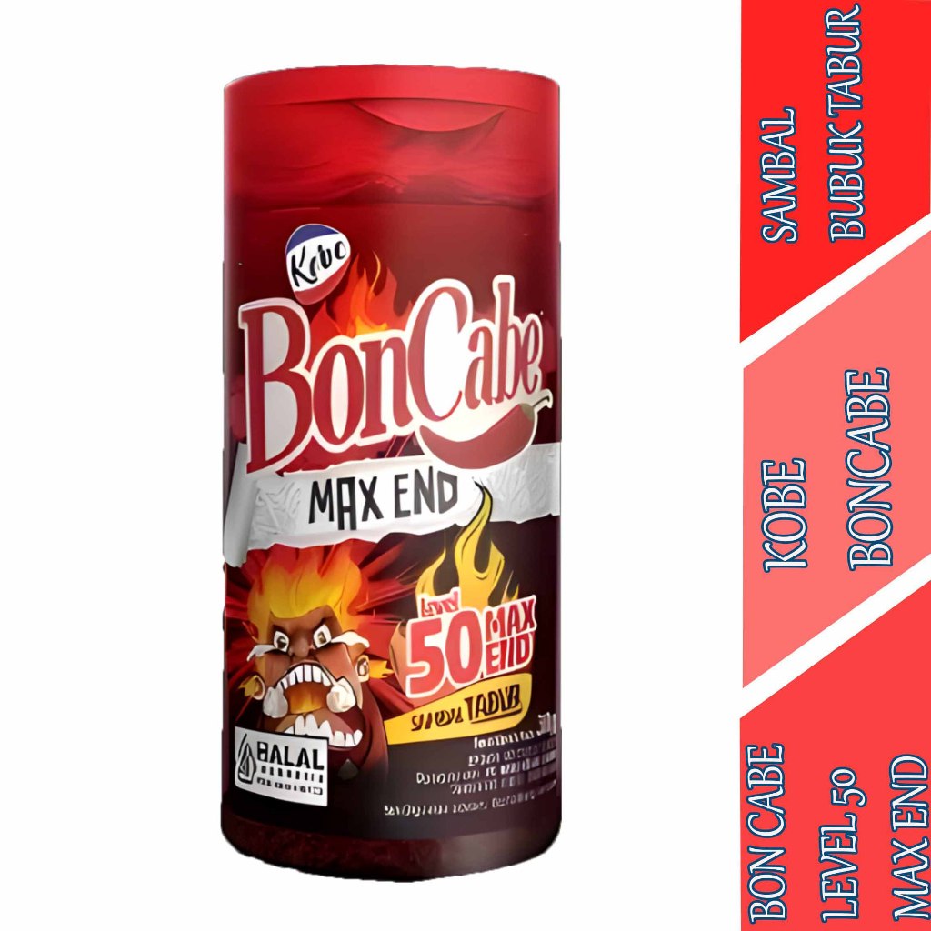 Jual Bon Cabe Level 50 Max End - Kobe - Sambal Bubuk Tabur - 30gr ...