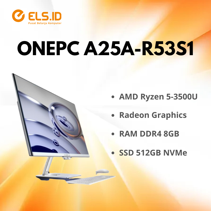 Jual All-in One Advan OnePC Ryzen 5 3500U 8GB SSD 512GB 24" FHD W11 ...