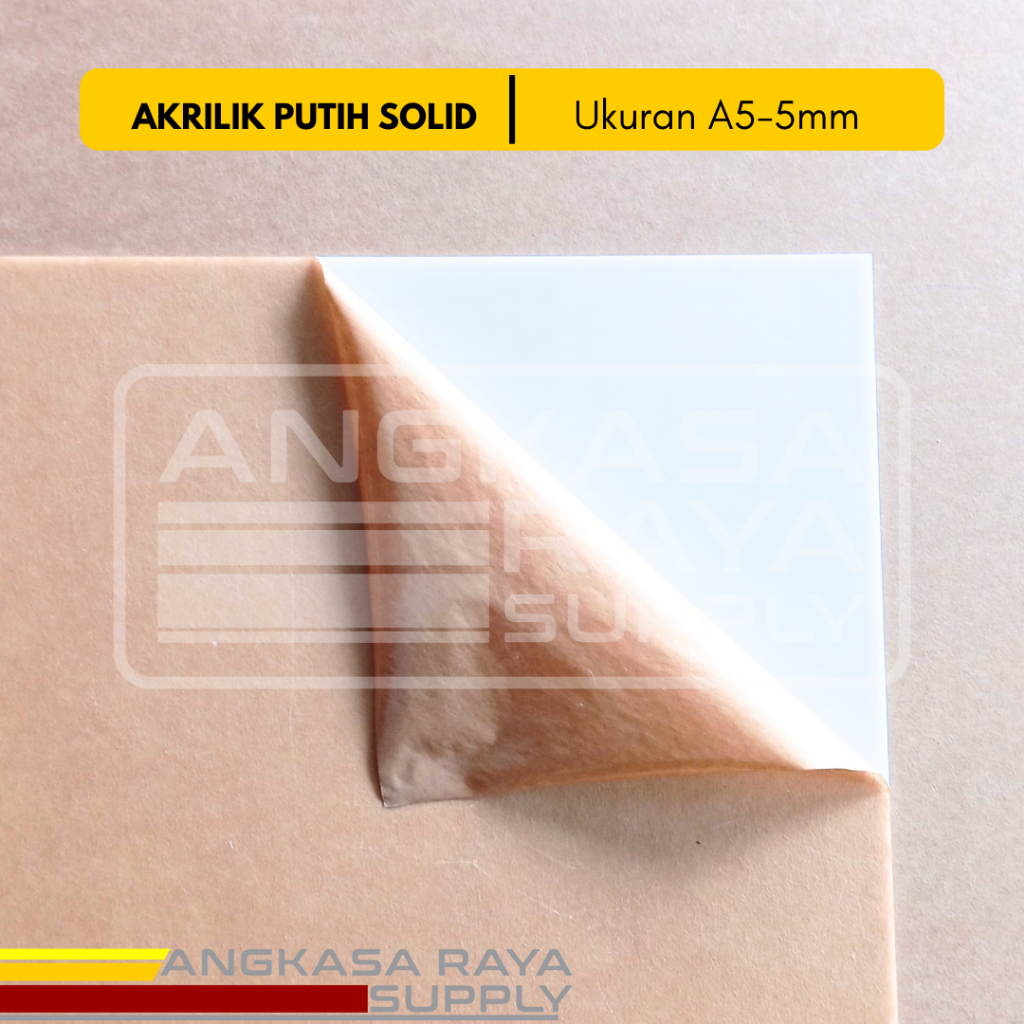 Jual Akrilik Warna Putih Solid, Putih Susu dan Hitam/ Lembaran Akrilik warna murah A5-5mm ...