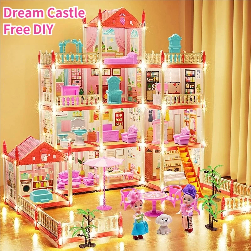 Jual Mainan Rumah Rumahan Anak Perempuan 3D Princess Kastil Villa ...