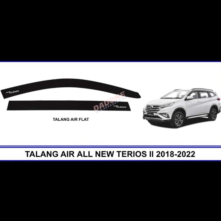 Jual Talang Air / Door Visor Set Belakang All New Terios Generasi / Gen 2 Tahun 2018 Up Model ...