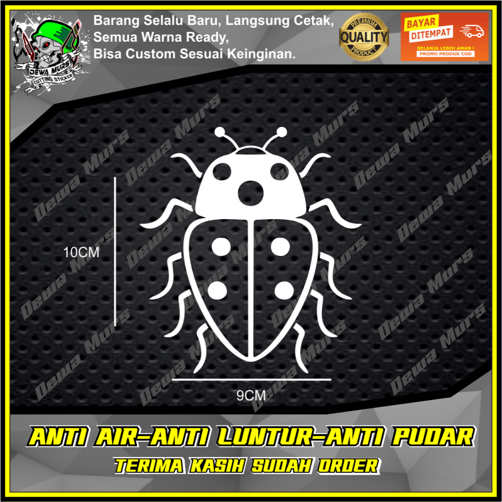 Jual Cutting Sticker KUMBANG Cocok Buat Motor , Mobil Dan Lain-Lain ...