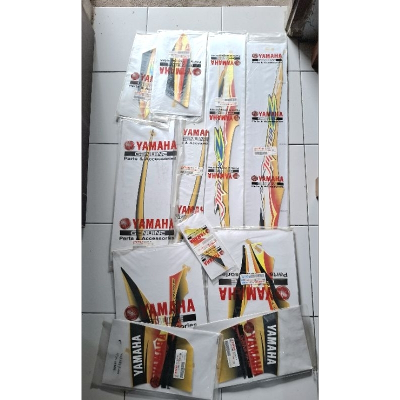 Jual Striping jupiter Z kuning hitam original | Shopee Indonesia