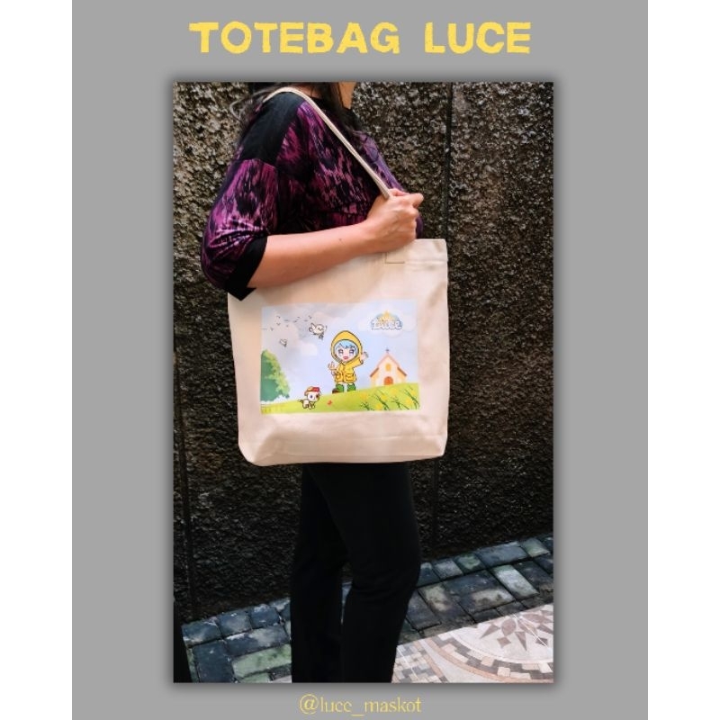 Jual Tas Totebag Luce, maskot Yubellium. | Shopee Indonesia