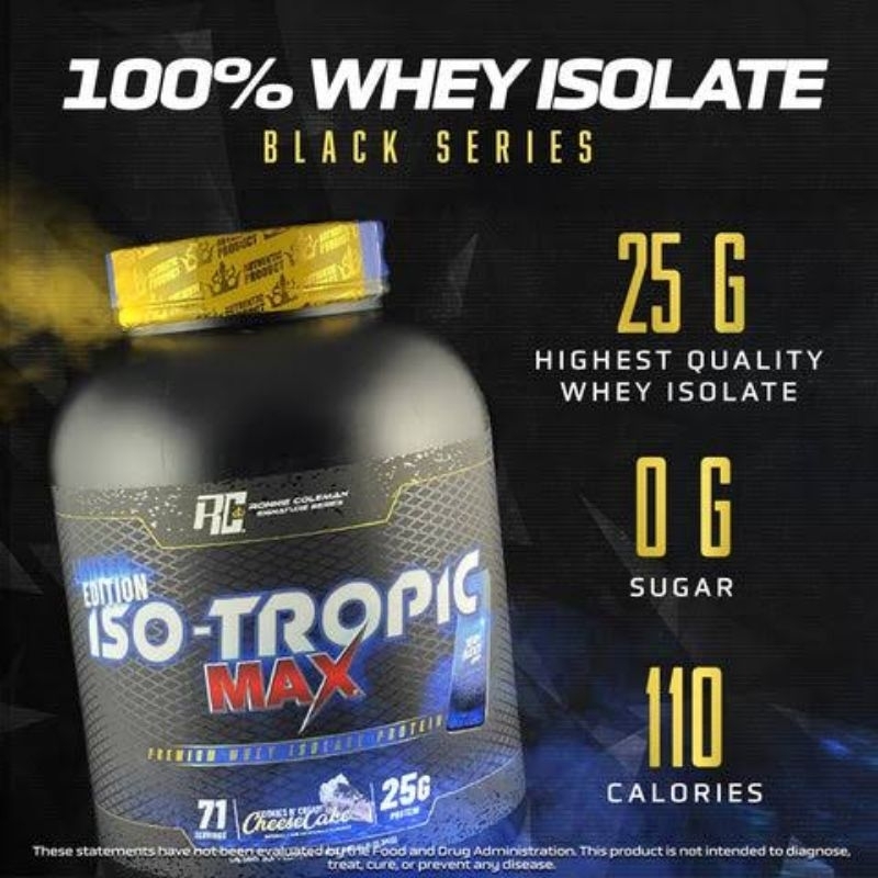 Jual ISO TROPIC MAX 5 LBS 71 SERVING 100% WHEY PROTEIN ISOLATE RONNIE ...