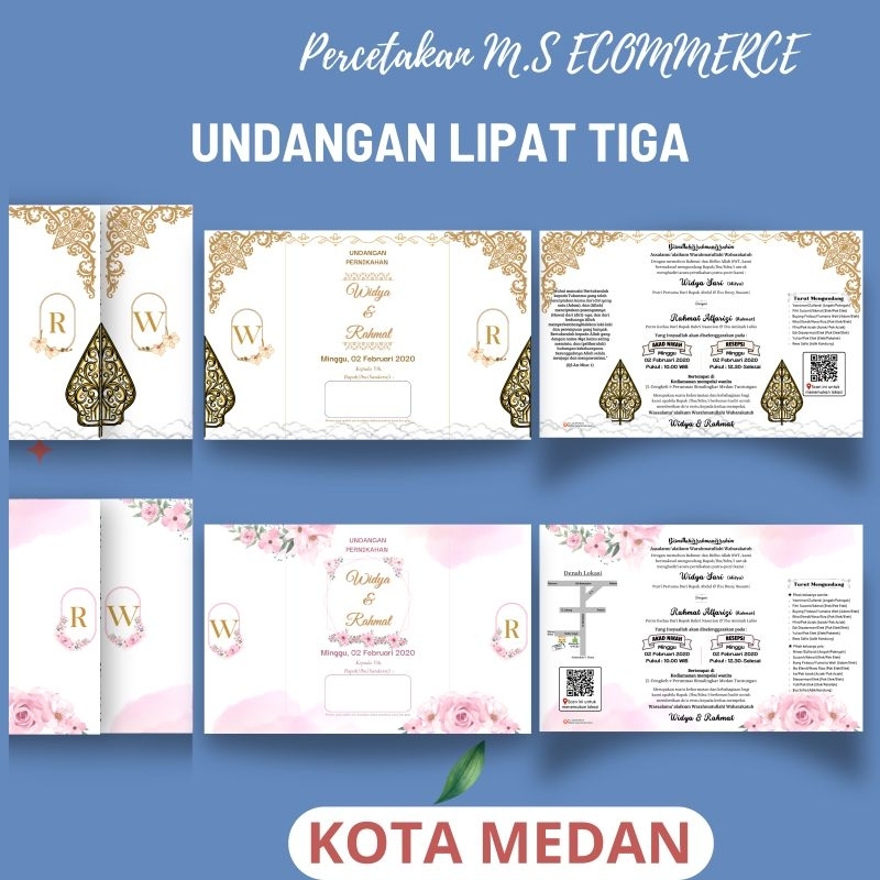 Jual MSECom UNDANGAN LIPAT TIGA PERNIKAHAN Timbal Balik Ngunduh Mantu ...