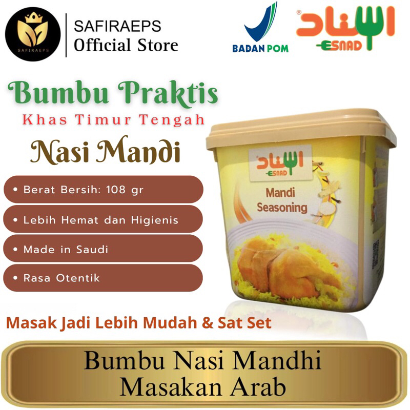 Jual Bumbu Esnad Masakan Arab Nasi Mandhi Nasi Mandi Asli Saudi Sudah ...
