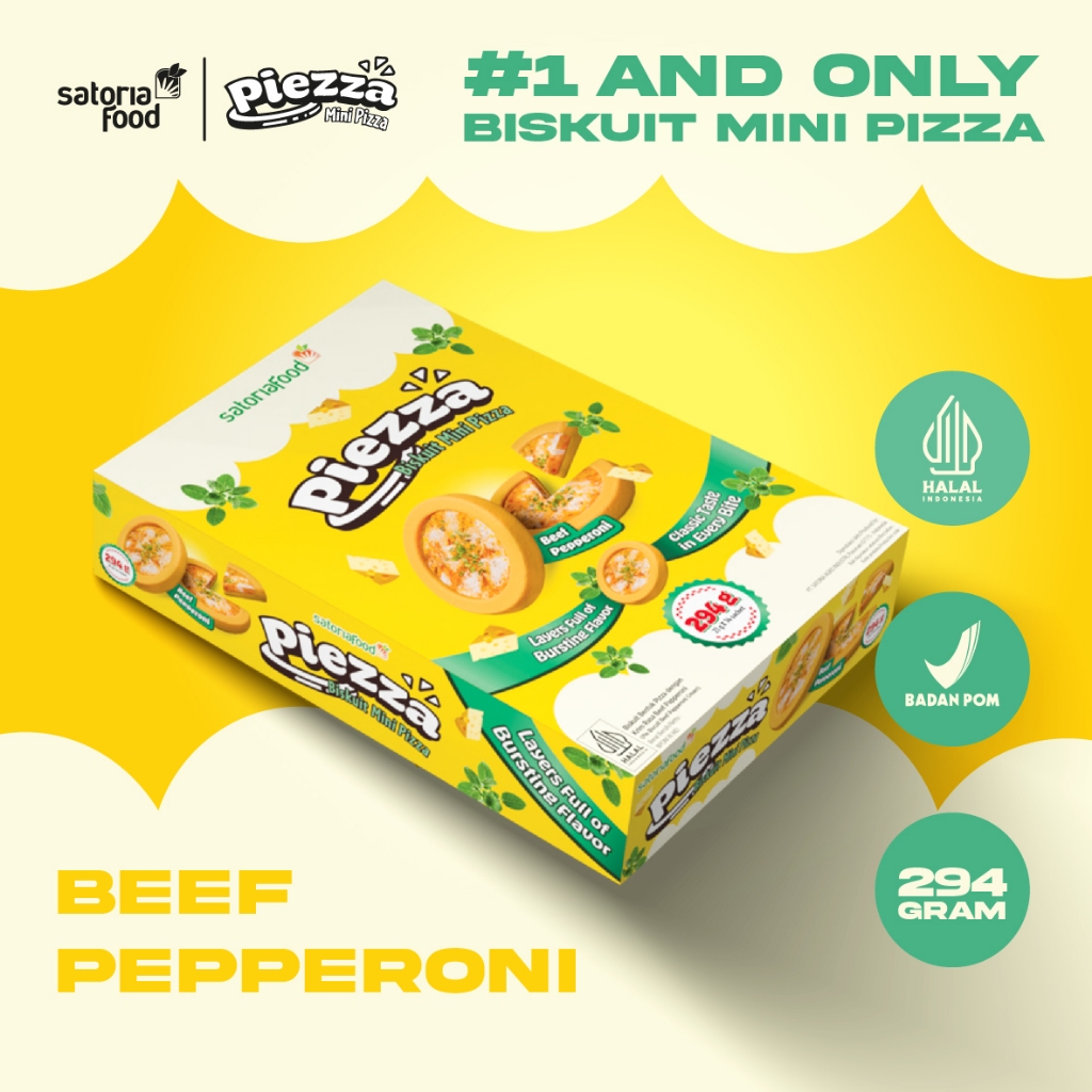 Jual Snack Piezza Beef Pepperoni 294gr ( 21gr x 14packs ) & 252gr (21gr ...