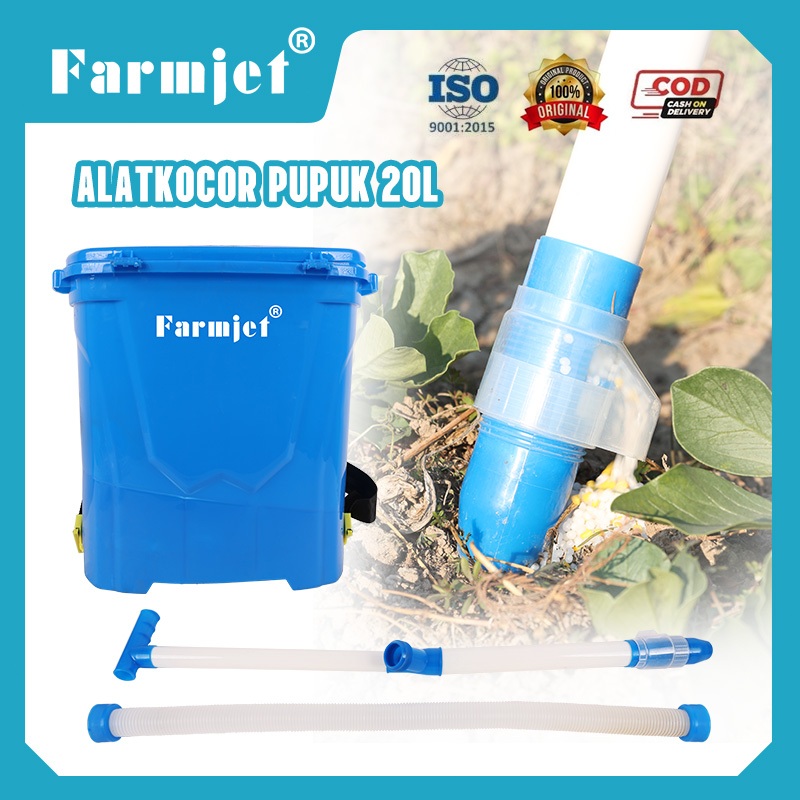 Jual Alat Tabur Kocor Pupuk 20L Tangki Granul Auto Fertilizer Spreader ...