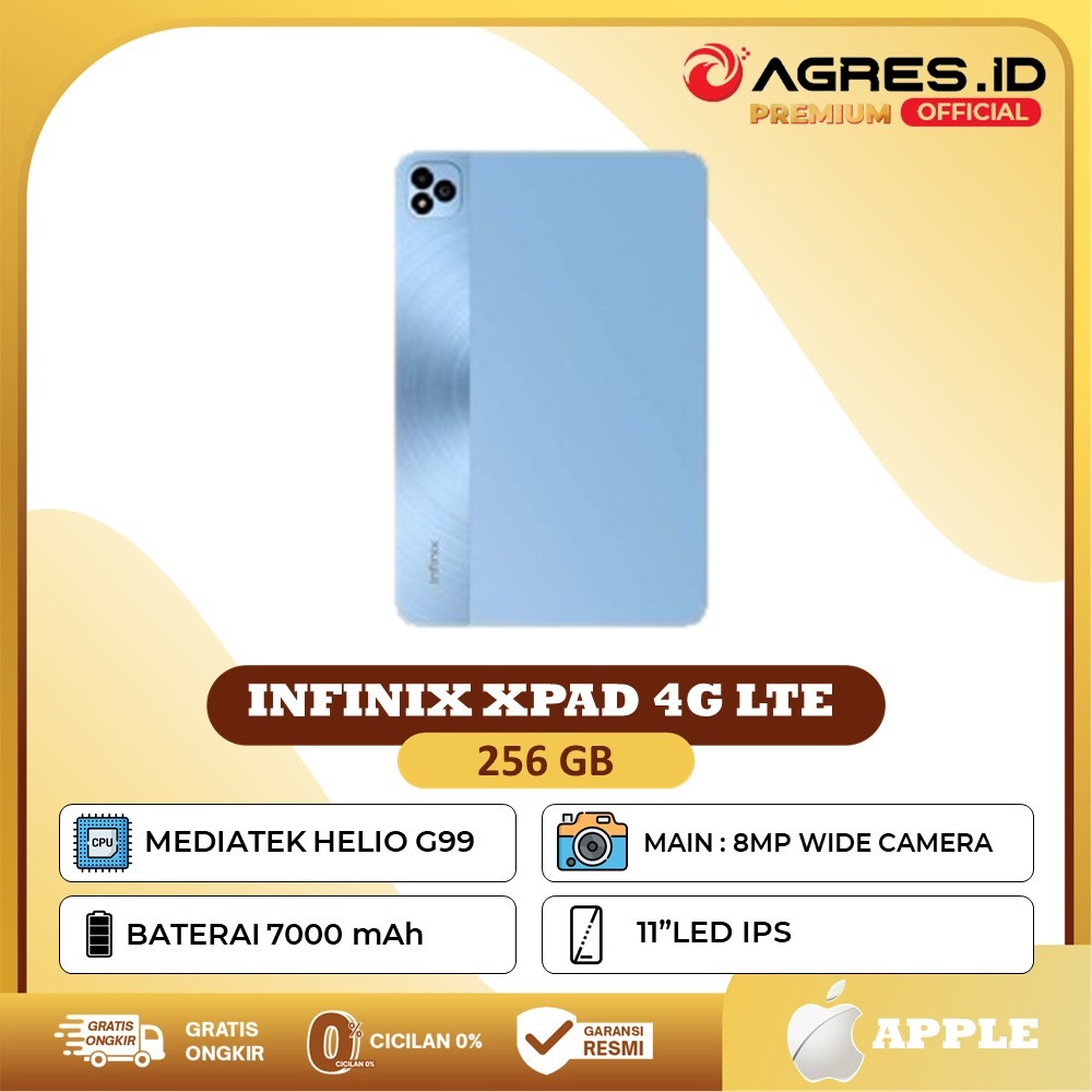 Jual INFINIX XPad 4/256GB 4G LTE - Mediatek Helio G99 - 11" 90Hz FHD+ ...