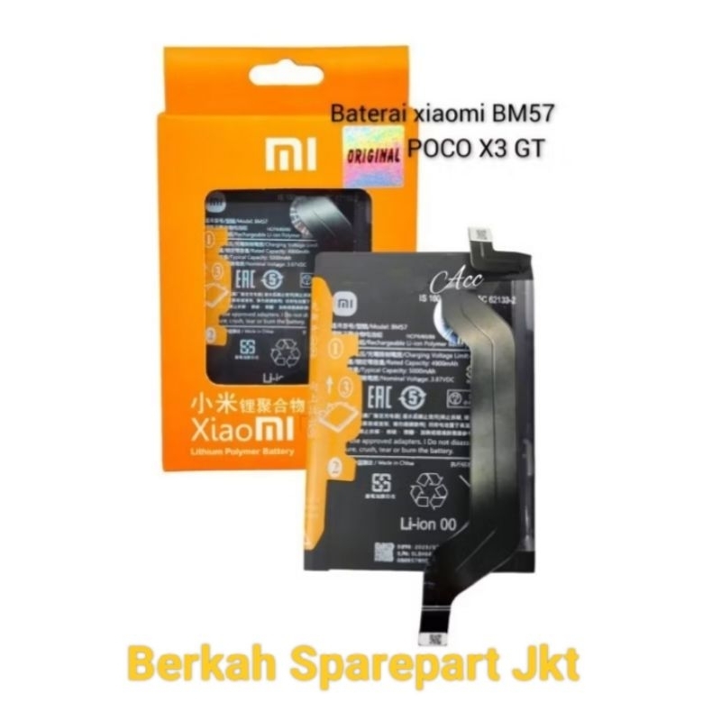 Jual Baterai batre baterry Xiaomi Poco X3-GT Redmi Note 10 pro 5G BM57 ...