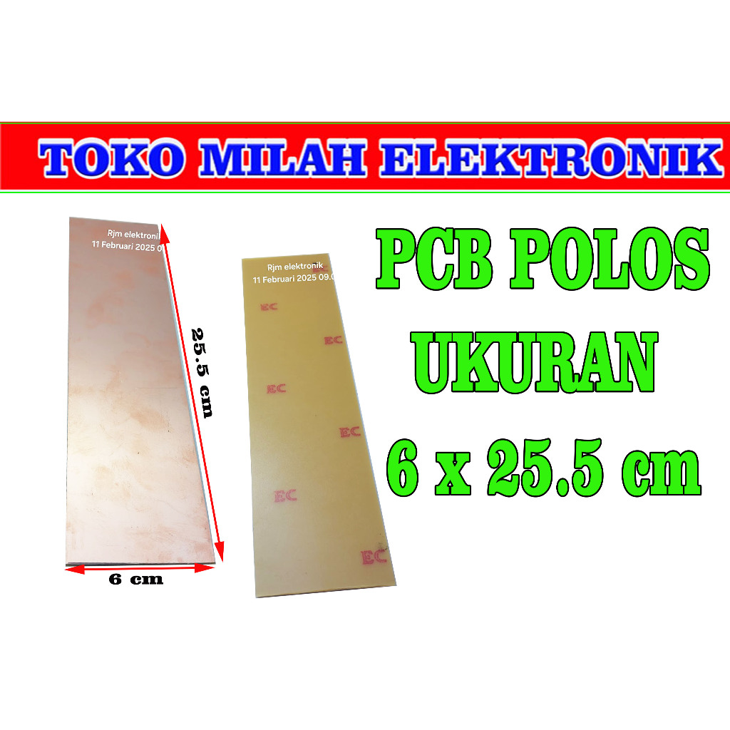 Jual pcb tembaga polos ukuran 6 x 25.5 cm termurah di milah elektronik ...