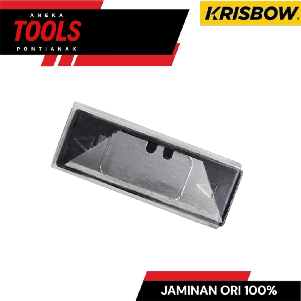 Jual Krisbow Set Mata Pisau Cutter Retractable 10 Pcs | Shopee Indonesia