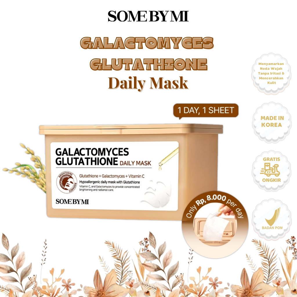 Jual SOMEBYMI Galactomyces Glutathione Daily Mask (30pcs in 1) | Shopee ...