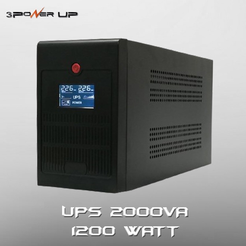 Jual Power Supply UPS 2000VA 3 Power Up LCD AVR Stabilizer | Line ...