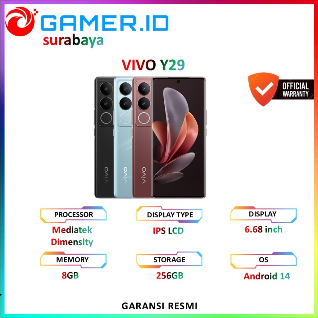 Jual VIVO Y29 8GB 256GB WHITE - BROWN | Shopee Indonesia