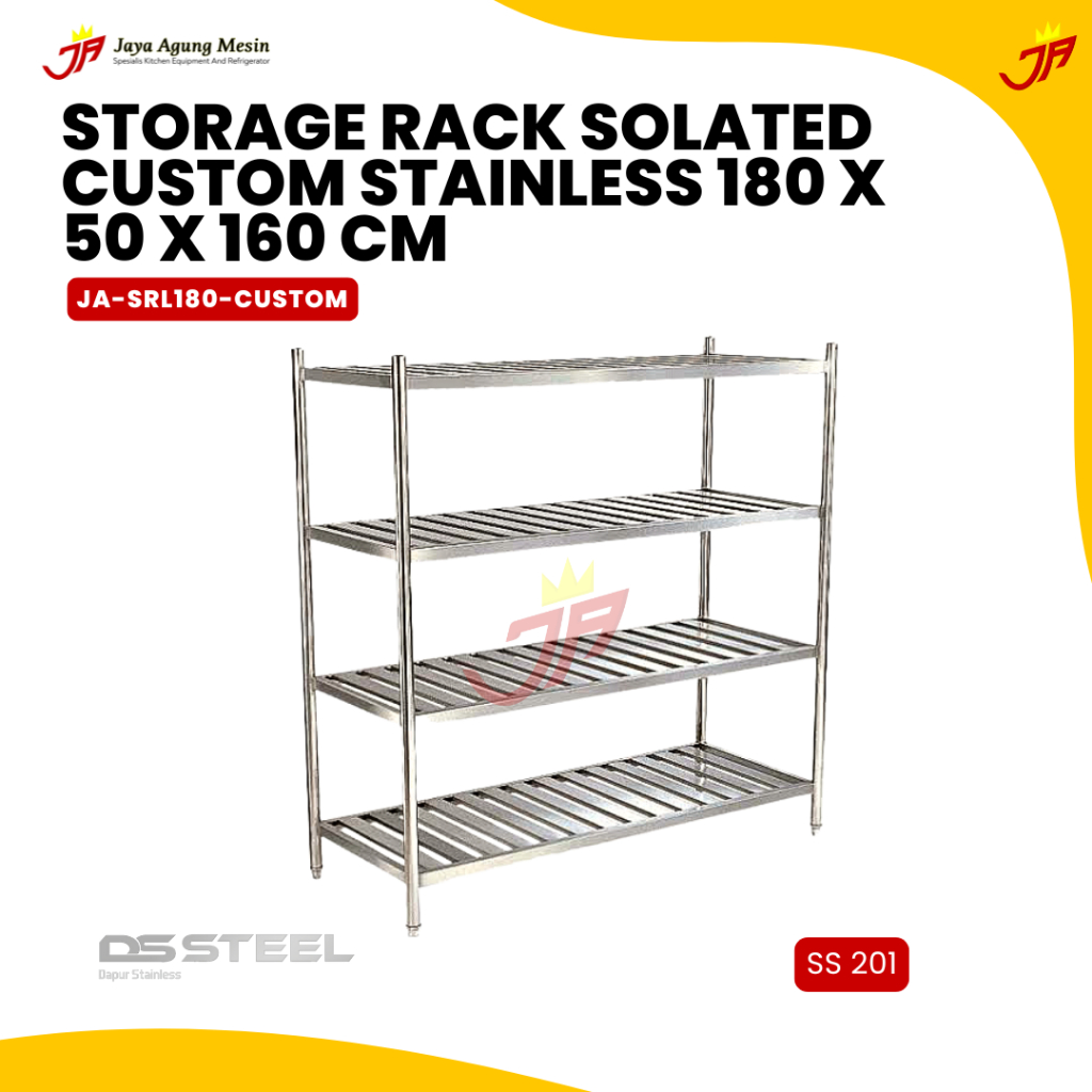 Jual DS STEEL Storage Rack Solated Custom Stainless 180 X 50 X 160 cm ...