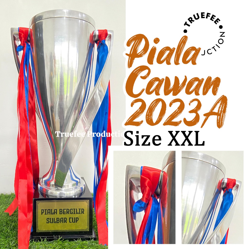 Jual PIALA LOGAM ALUMUNIUM CAWAN 2023-A SIZE XXL CHAMPIONS CUP TROPHY ...