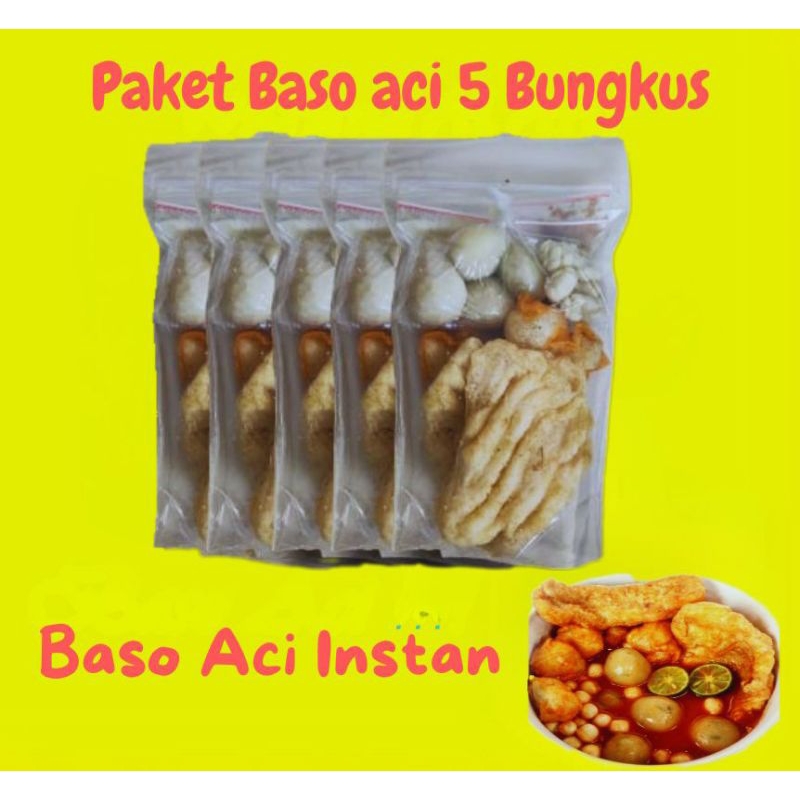 Jual Paket Baso aci 5 Bungkus | Shopee Indonesia