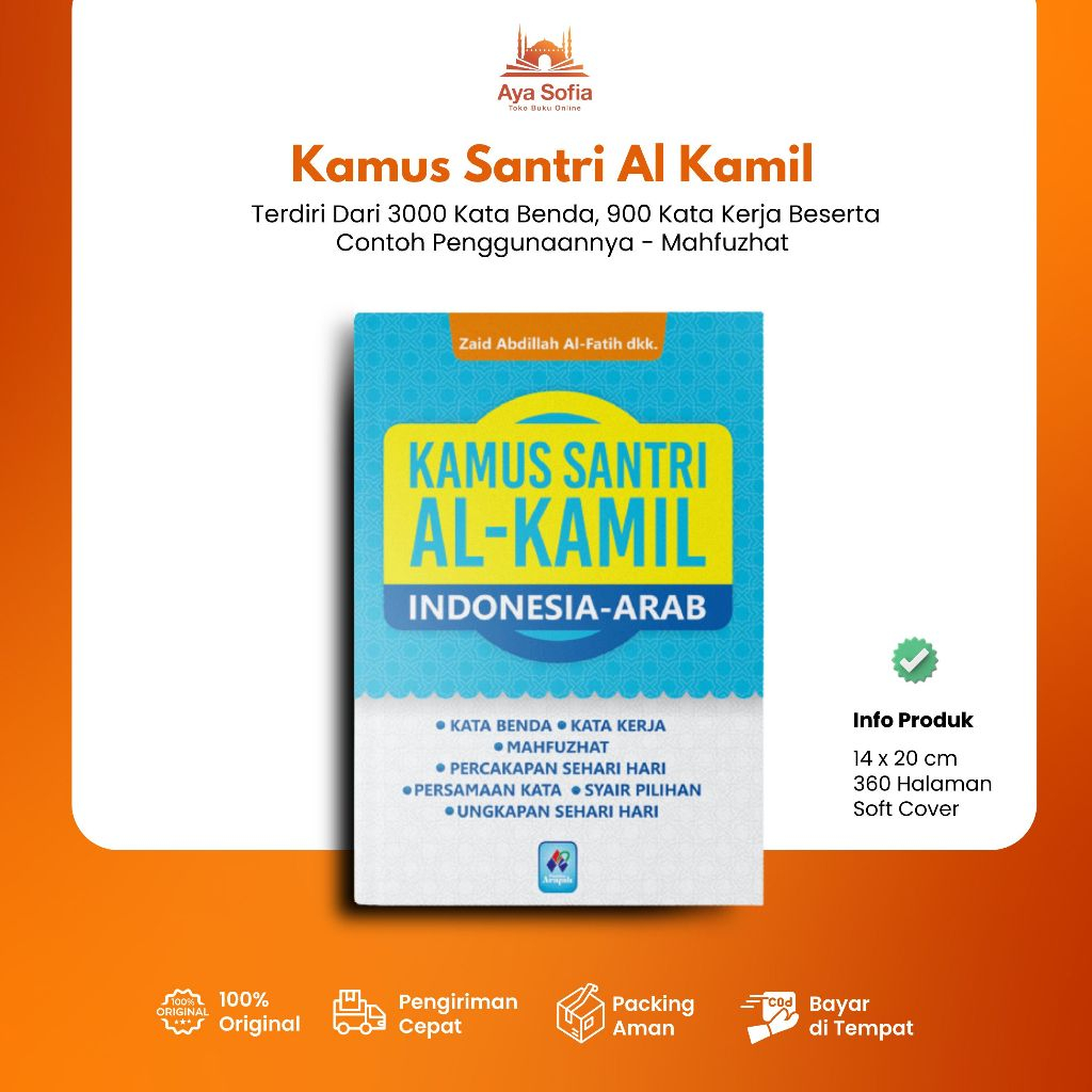 Jual Kamus Santri Al Kamil Kamus Santri 2 Bahasa Indonesia Arab Pustaka ...