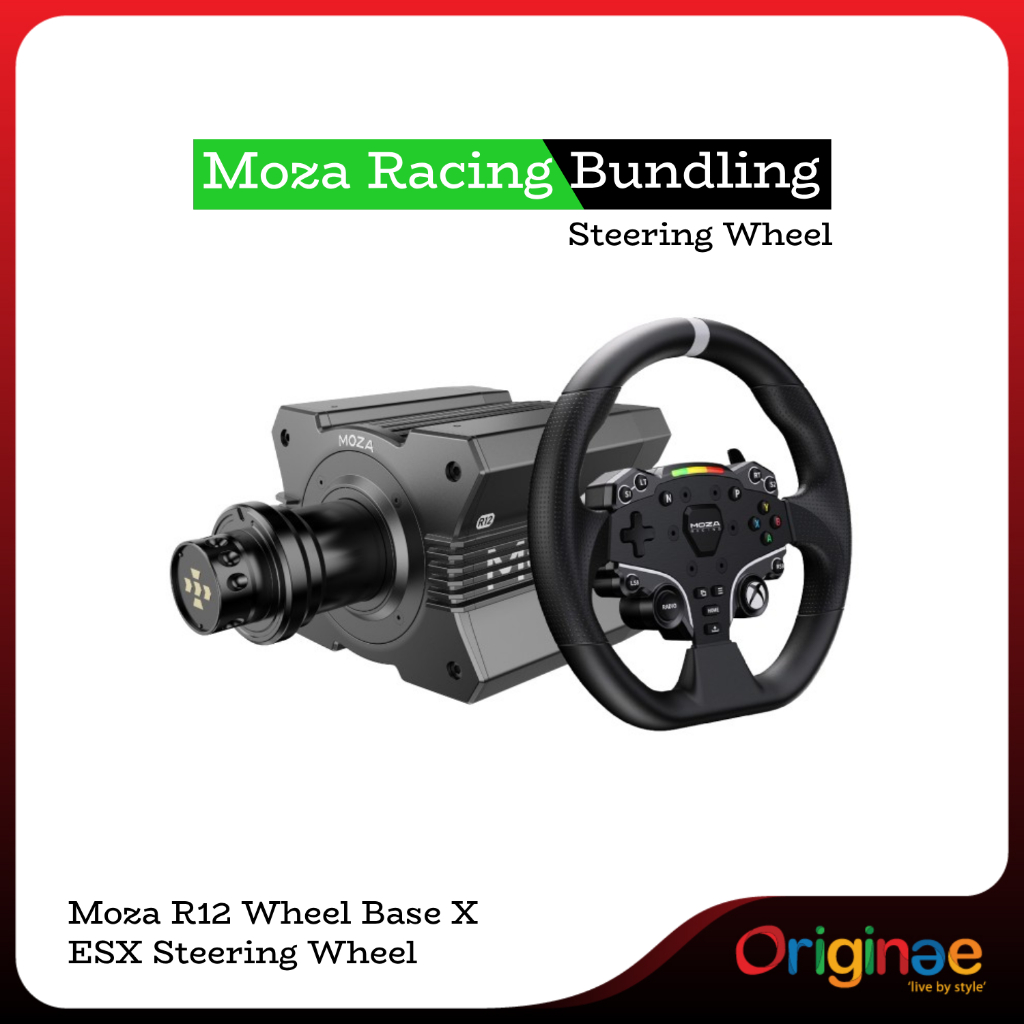 Jual MOZA Racing R12 Wheel Base with ESX Open Steering Wheel - R ...