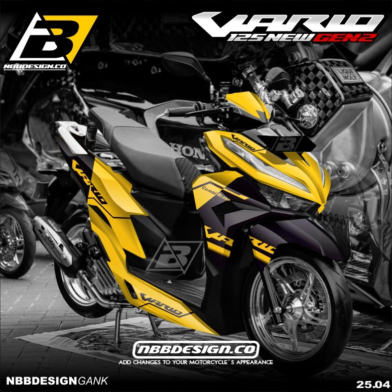 Jual (COD) Decal Stiker Vario 125 New Gen2 Full Body Desain Terbaru - Sticker Variasi Vario 125 ...