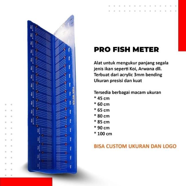 Jual PRO Koi Fish Meter 75cm - Pengukur Panjang Ikan Koi | Shopee Indonesia