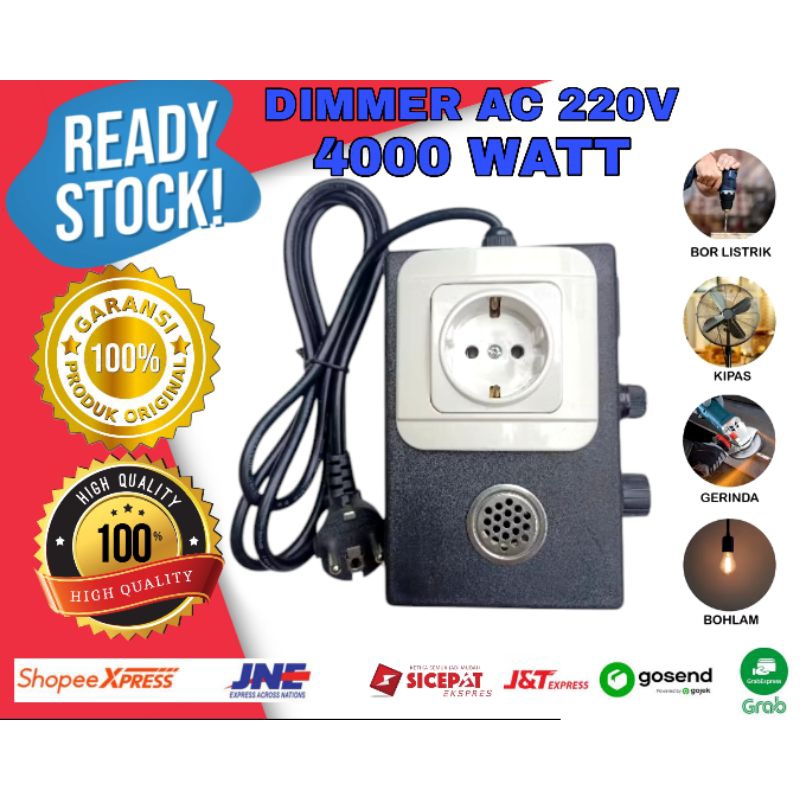Jual DIMMER AC 220V 2000w 4000 WATT / DIMMER VOLMETER PENGATUR ...
