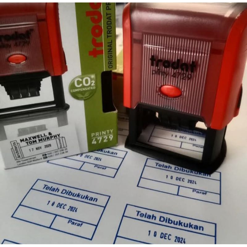 Jual jual stempel dokumen stempel kertas stempel Trodat 4729 stempel Trodat tanggal stempel ...