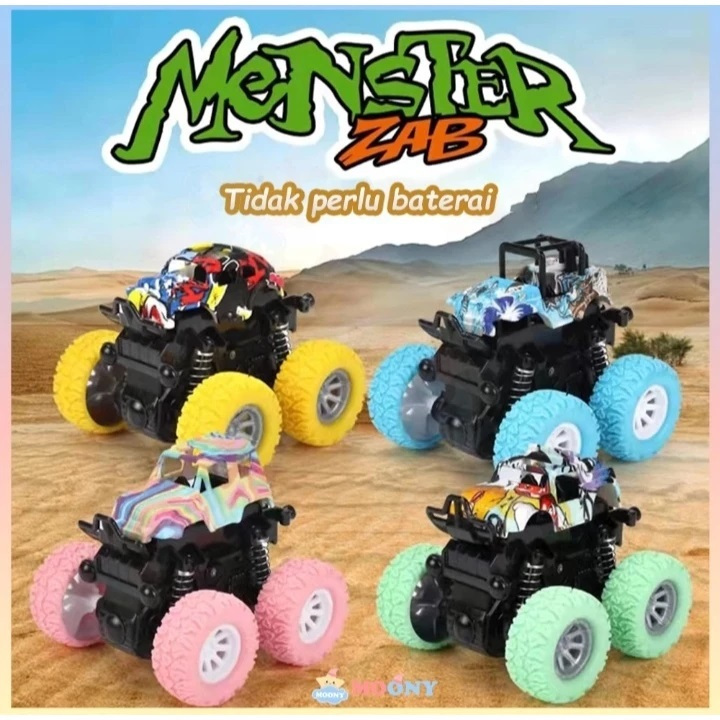 Jual Mainan Mobil Jip Anak Off Road 4 Mobil Mobilan Anak Monster Zap ...