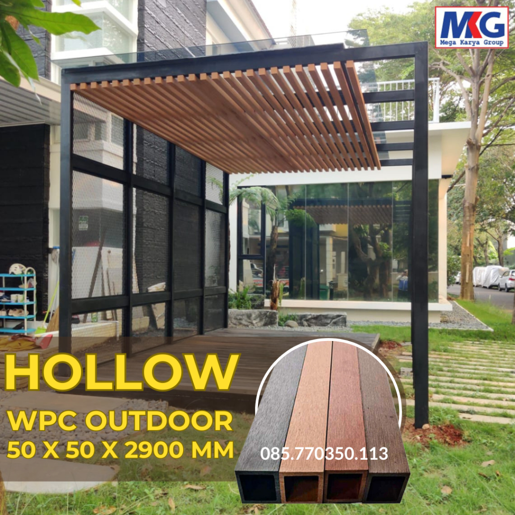 Jual Hollow WPC Outdoor 50x50x2900 mm | Kisi kisi WPC | Partisi WPC ...