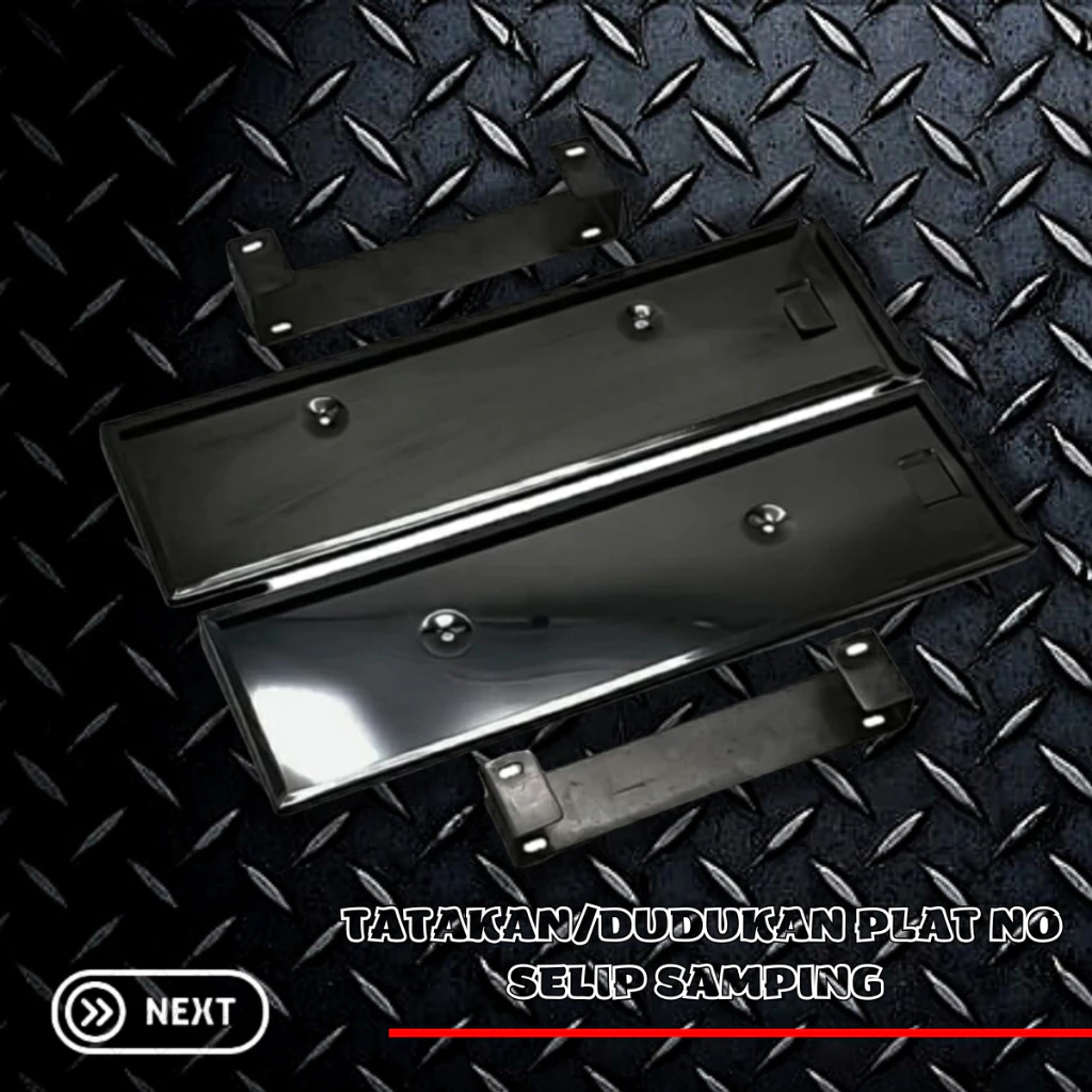 Jual frame tatakan plat nomor luxury model pejabat selip samping on ...